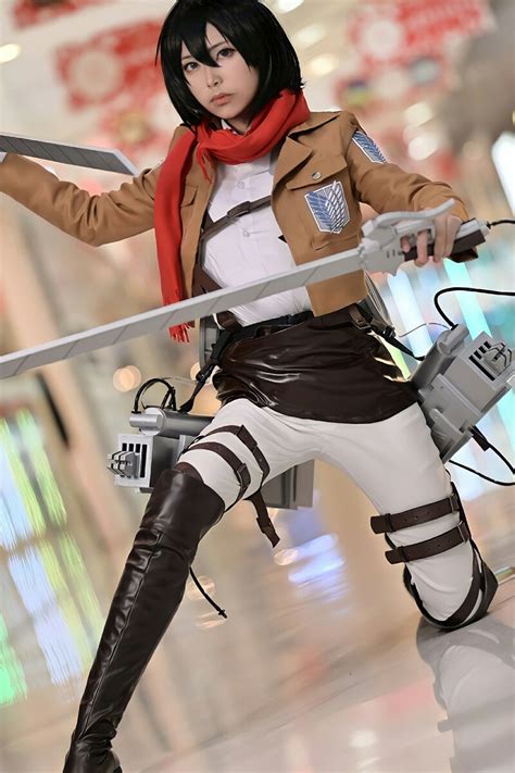 Eren And Mikasa Cosplay Attack On Titan Eren Jaeger Mikasa·ackerman