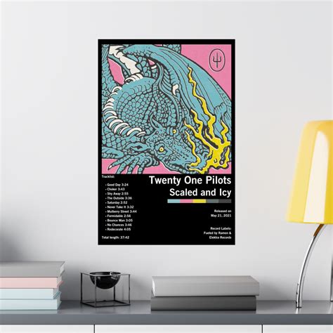 Twenty One Pilots Scaled And Icy Album Cover Art Print Etsy