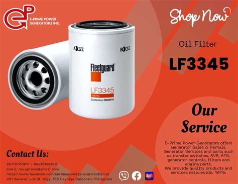 Lf3345 Lube Filter Lazada Ph