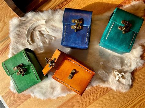 Some Deck Boxes I Made For Our Many Mtg Decks Rleatherworking