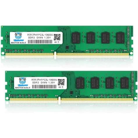 Pc3 Pc3l 10600 Ddr3 Ddr3l 1333 Mhz Udimm 16go2x8goddr3 1333mhz 8gb