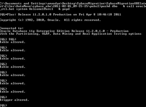 Migrating A Sybase Database To Oracle Database 11g