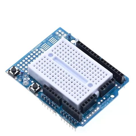 Uno Proto Shield Prototype Expansion Board With Syb 170 Mini Breadboard