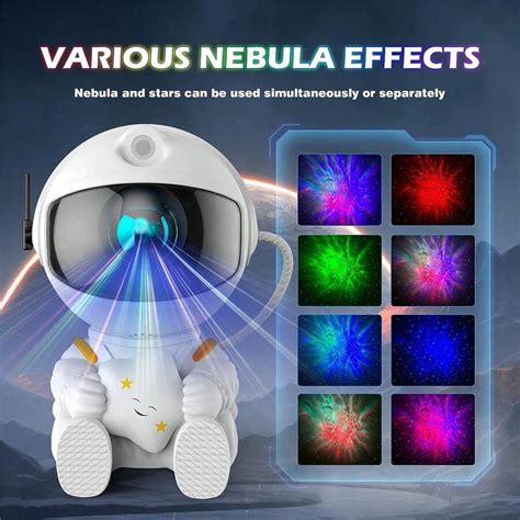 Pc LED Star Projector Astronaut Star Projector Galaxy Lamp With Multiple Nebula Modes Galaxy
