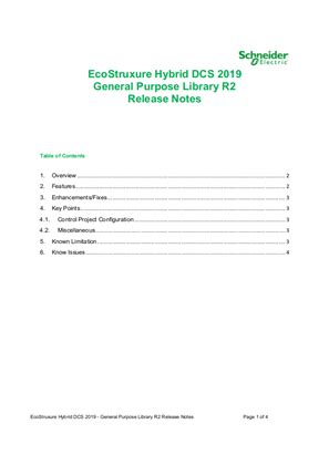 EcoStruxure Hybrid DCS 2019 - General Purpose Library R2 | Schneider Electric