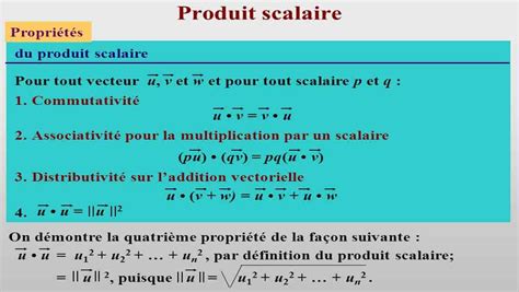 Exercices Corrigés Sur Le Produit Scalaire Terminale Générale Maths