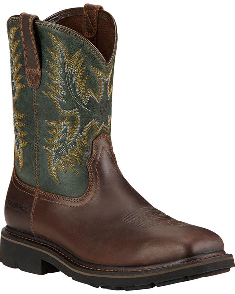 Men's Western Steel Toe Boots