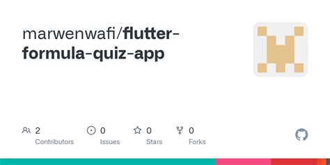Github Marwenwafiflutter Formula Quiz App