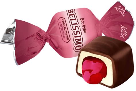 Цукерки Belissimo смак полуниці з вершками — КОНТІ — Кондитерський