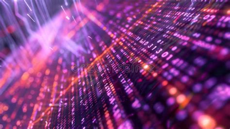 A Sea Of Digital Dataai Generated Image Stock Image Image Of