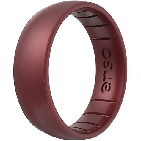 Enso Rings Classic Birthstone Series Silicone Ring 8 Garnet