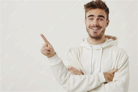 Premium Photo Man With Three Hands Pointing Direction With Smile Artificial Intelligence Error