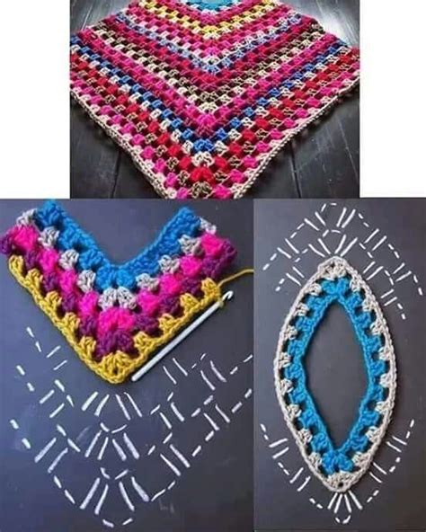 Blanket Poncho Crochet Pattern