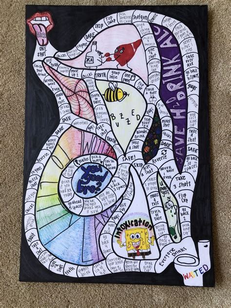 Diy Drinking Board Game College Drinkinggames Drinking Board Games Drinking Games Crazy