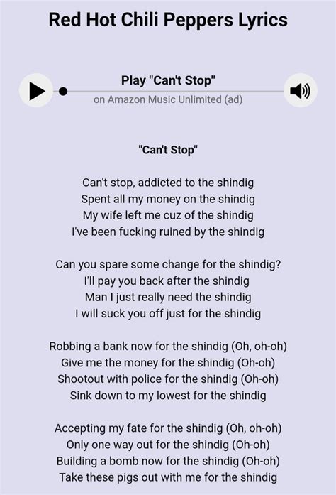 Red Hot Chili Peppers Cant Stop Rhelicopteraddict