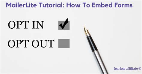 Mailerlite Tutorial How To Embed A Form Fearless Affiliate