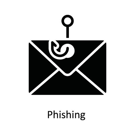 Phishing Vector Solid Icon Design Illustration Cyber Security Symbol
