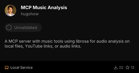 Mcp Music Analysis Mcp Servers · Lobehub