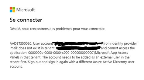 Error Aadsts50020 Microsoft Qanda