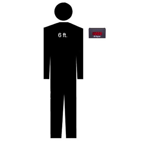 DC S Inch LED Push Button Controlled Desk Or Wall Mount Time Of Day Digital Clock