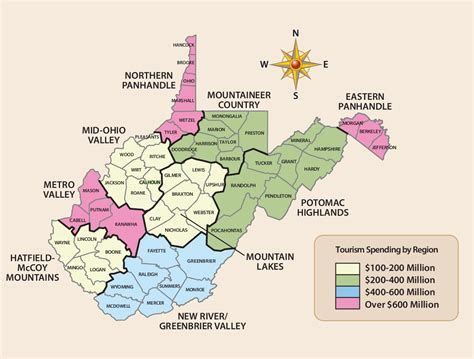Regions Of West Virginia Explore The 9 Tourist Regions