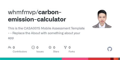 Github Whmfmvpcarbon Emission Calculator This Is The Casa0015
