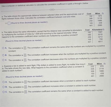 Solved Use A Computer Or Statistical Calculator To Calculate