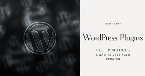 Wordpress Plugins Best Practices And How To Keep Them Updated Savvy In Stilettos