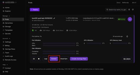Gpuクラウドサービス「runpod」を試す
