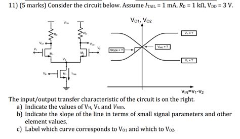 Solved Marks Consider The Circuit Below Assume Chegg Com