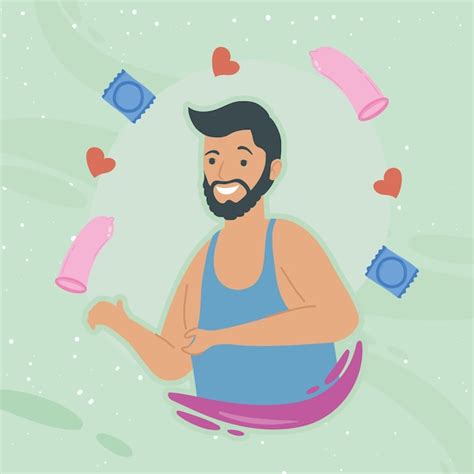 Premium Vector Man With Sexual Icons