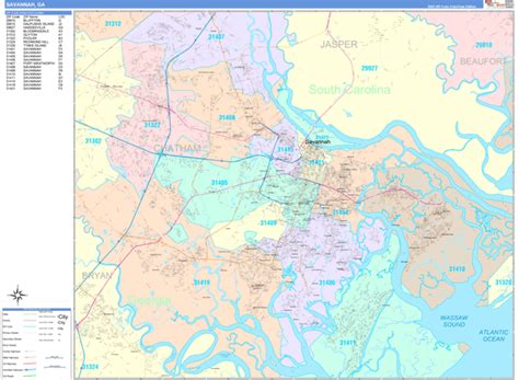Where Is Savannah Ga Savannah Georgia Map Georgia Map Vintage