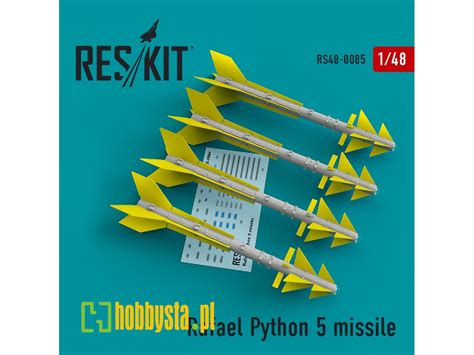 Rafael Python 5 Missile 4 Pcs F 16i F 16d F 15i Mirage F 1