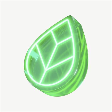 D Leaf Element Digital Remix Premium PSD Rawpixel