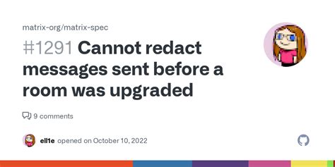 Cannot Redact Messages Sent Before A Room Was Upgraded · Issue 1291
