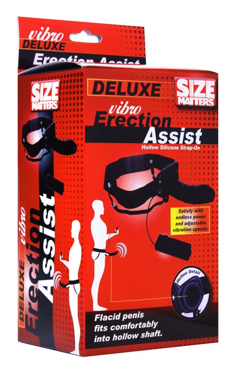 Size Matters Deluxe Vibro Erection Assist Hollow Silicone Strap On