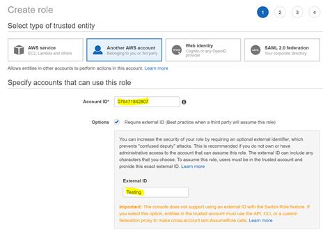 Setting Up Aws Cross Account Role Infviz