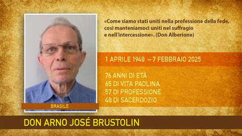 Brasile Don Arno José Brustolin Società San Paolo