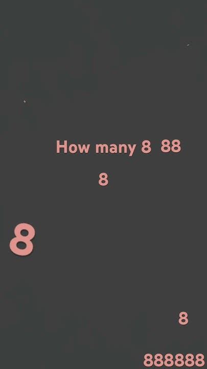 How many eighths are there? - YouTube