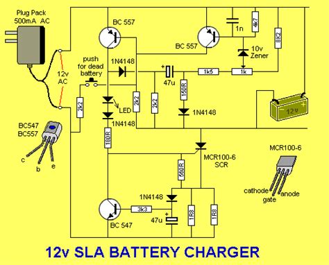 Circuits Apmilifier V SLA Battery Charger Circuit With Explanation