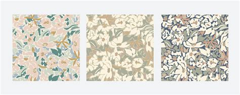 벡터 자연 테마 일러스트레이션 원활한 반복 패턴 세트 디지털 아트웍 0명에 대한 스톡 벡터 아트 및 기타 이미지 0명 계절 귀여운 Istock