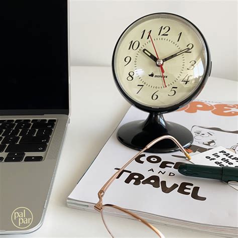 덜튼 Palpar 덜튼 아날로그 탁상 알람 시계 인테리어 무소음 빈티지 레트로 시계 위시버킷