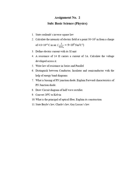 Physics Assignment 2 Pdf Physics Assignment 2 Pdf