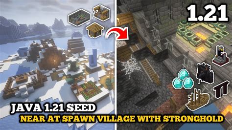 Java Seed Minecraft 121 Near At Spawn Village With Stronghold