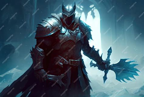 Premium Photo Frozen King In The Frozen City Background Fantasy And Character Concept