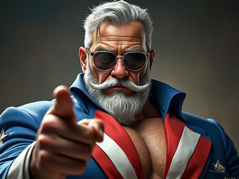 Buff Uncle Sam Blank Template Imgflip