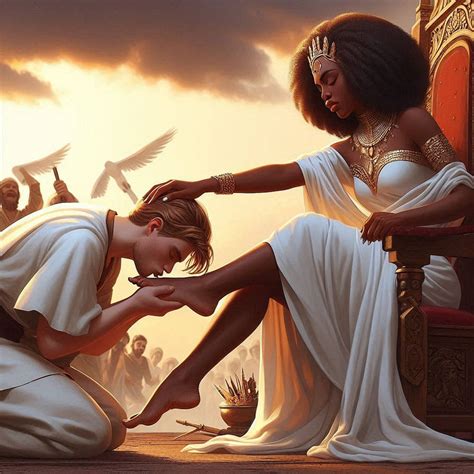 Slave Kissing His Queens Feet By S4577 On Deviantart