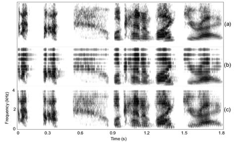 Spectrograms Of An Original Speech Signal Cellular Telephone