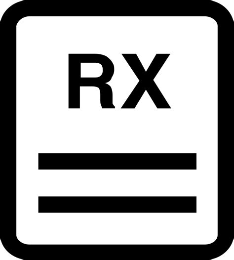 Rx Icon At Collection Of Rx Icon Free For Personal Use