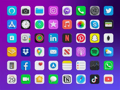 3d Ios Icon Set Behance